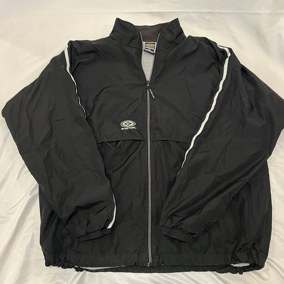 Easton | Jackets & Coats | Easton Mens Xl Black Windbreaker Jacket Zip ...